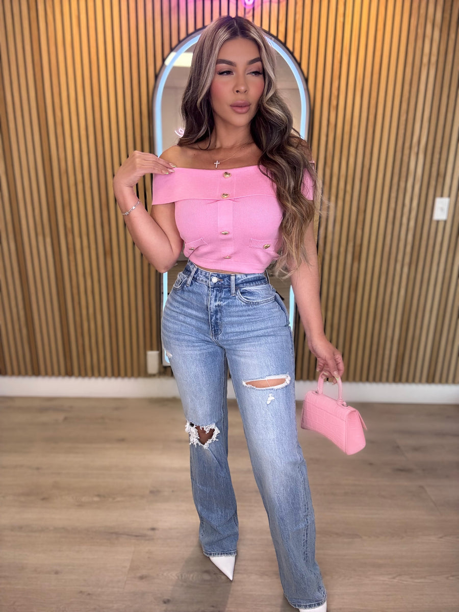 Casey Top (Pink) – CALIBABE OFFICIAL